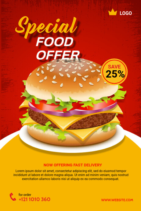 Food Offer Poster Template | PosterMyWall