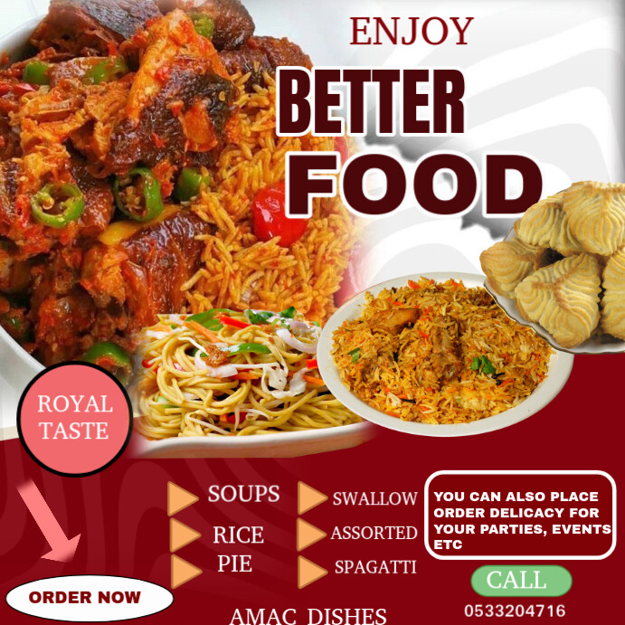 Copy of food or dishes flyer template | PosterMyWall