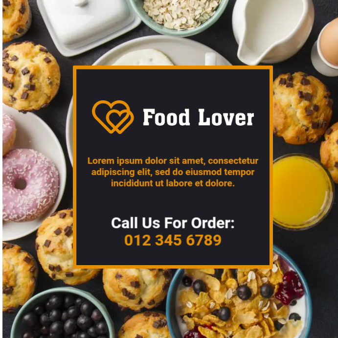 Food Order AD Template | PosterMyWall