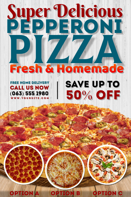 Food Poster Ads (24in x 36in) Template | PosterMyWall