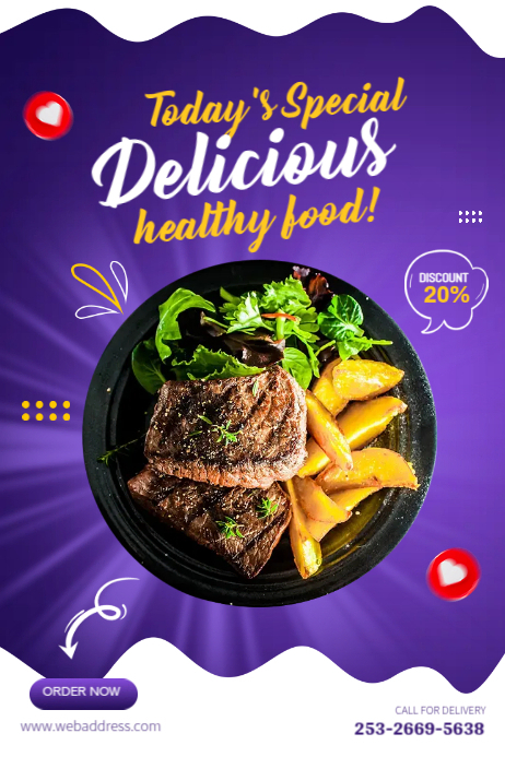 Food Poster Ads Template | PosterMyWall