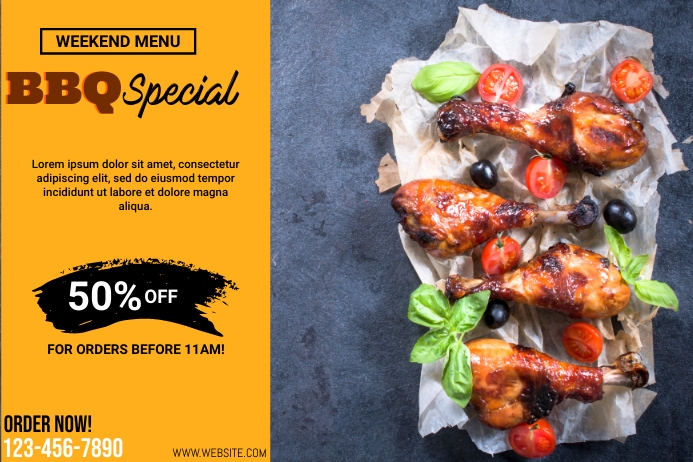 BARBECUE POSTER ADS TEMPLATE | PosterMyWall