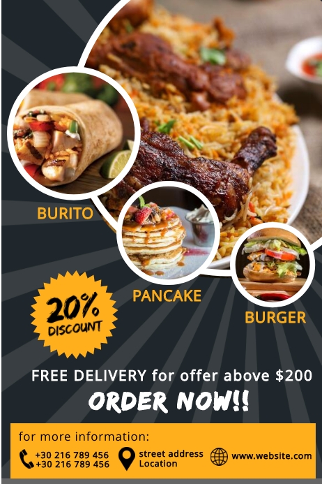 food poster Template | PosterMyWall