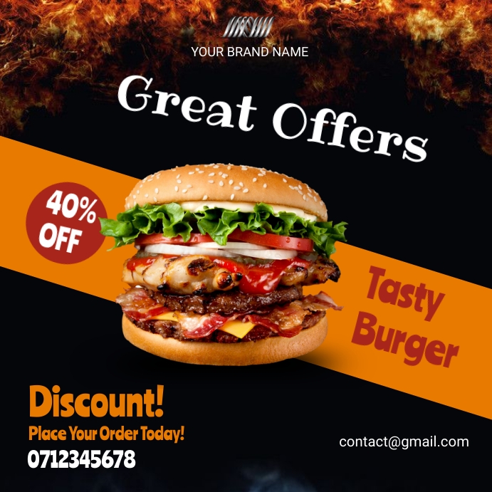 Food poster template | PosterMyWall