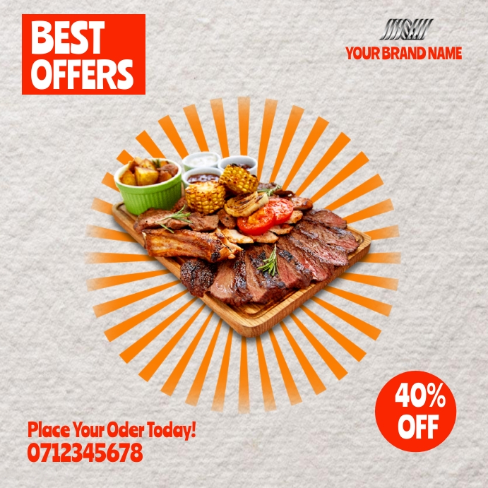 Food poster template | PosterMyWall