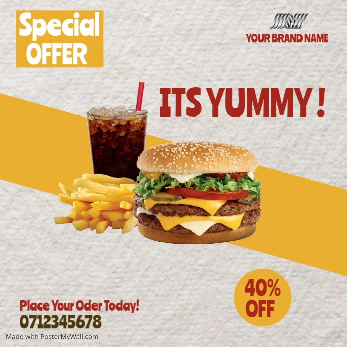 Food poster template | PosterMyWall