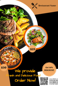 Restaurant card Template | PosterMyWall