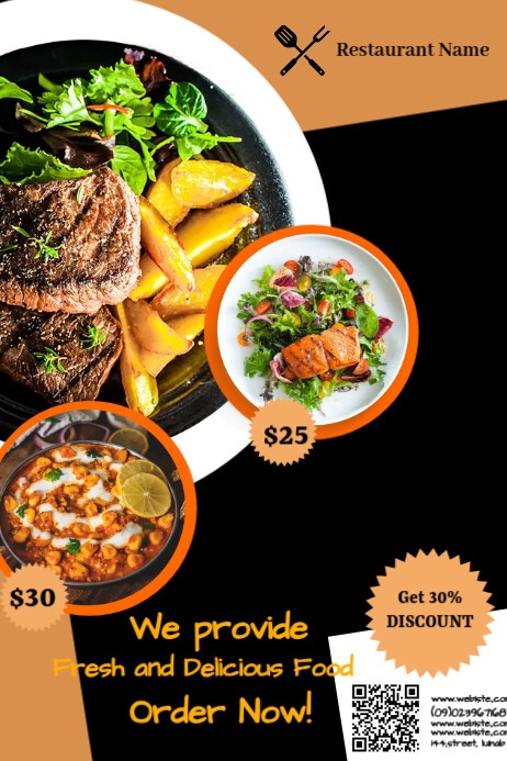 FOOD POSTER TEMPLATE.E | PosterMyWall