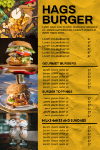 FOOD MENU POSTER.KC Template | PosterMyWall