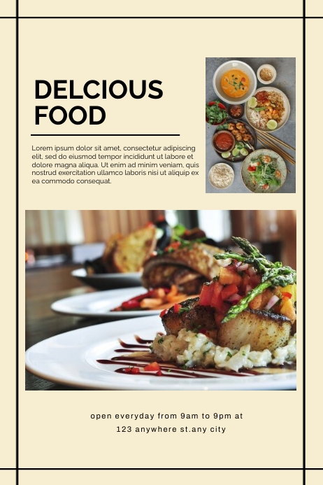 FOOD POSTER.E Template | PosterMyWall