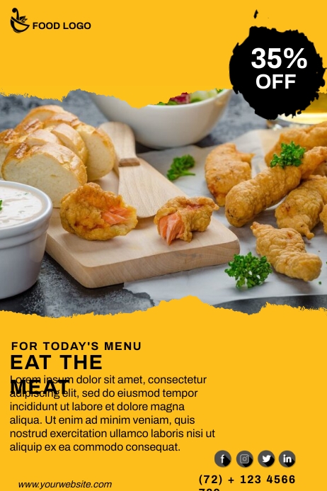 FOOD POSTER.E Template | PosterMyWall