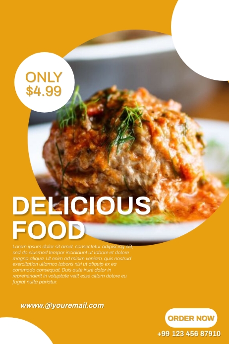 FOOD POSTER.E Template | PosterMyWall