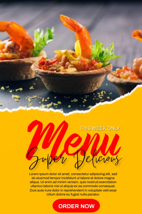 Copy of FOOD POSTER.E | PosterMyWall