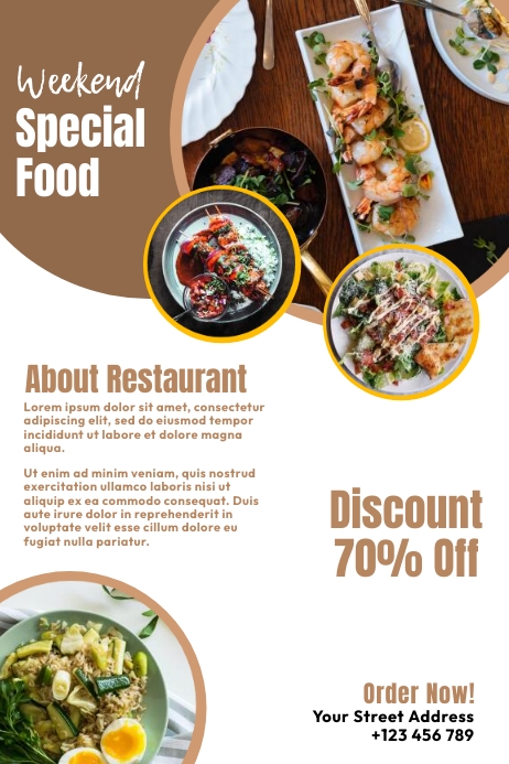 FOOD POSTER.KC Template | PosterMyWall