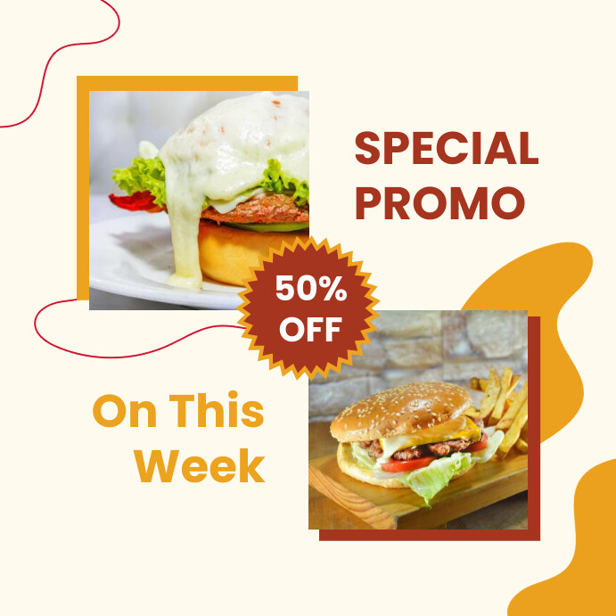 Plantilla de Food Promo Discount Instagram Post | PosterMyWall