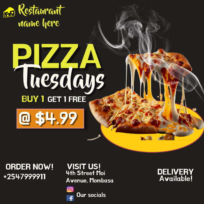 Food promotion poster Templat | PosterMyWall