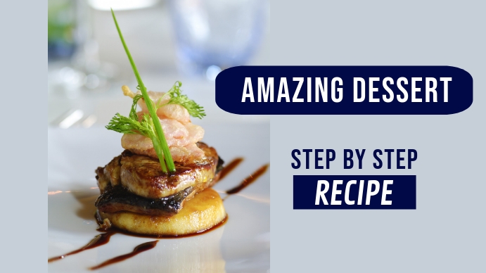 Food Recipe youtube thumbnail Template | PosterMyWall