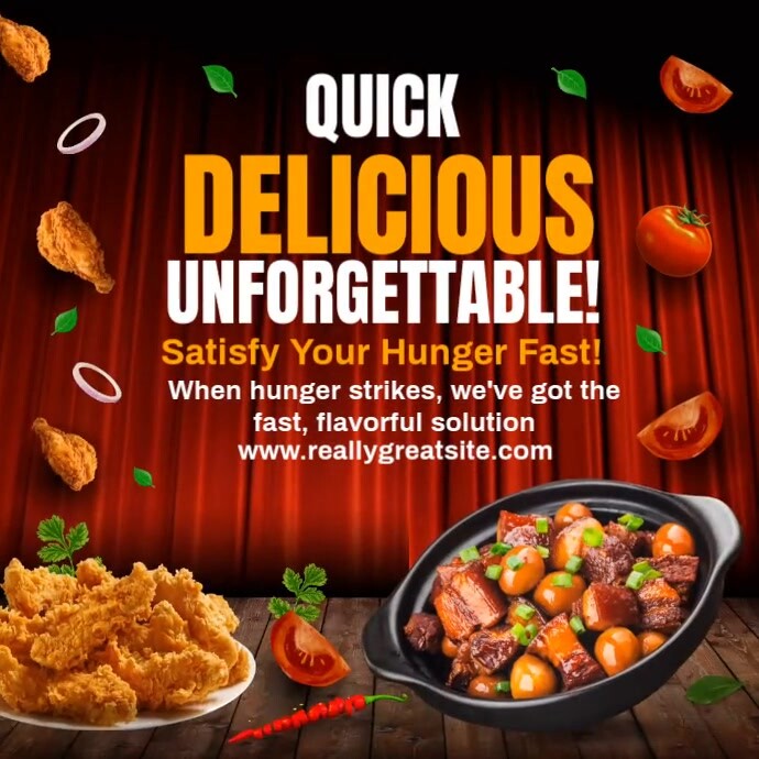 Copy of Food restaurant ad | PosterMyWall