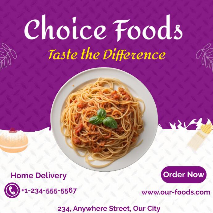 Food Restaurant Banner Ad Template | PosterMyWall