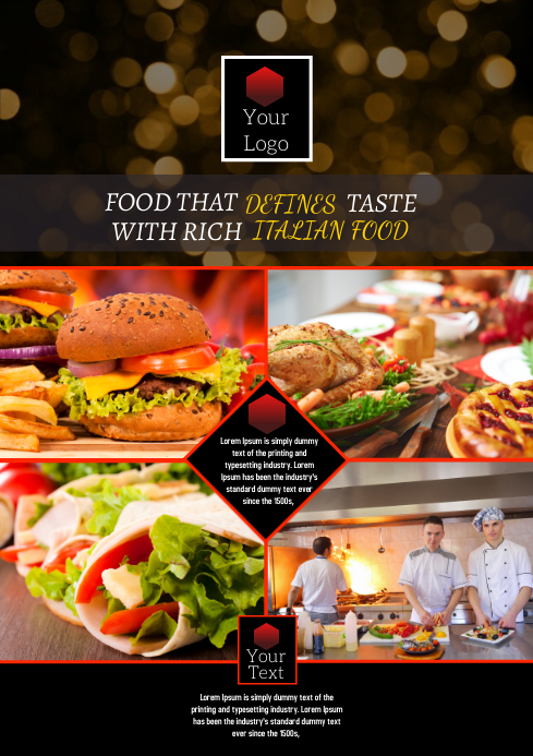 Copy of FOOD RESTAURANT | PosterMyWall