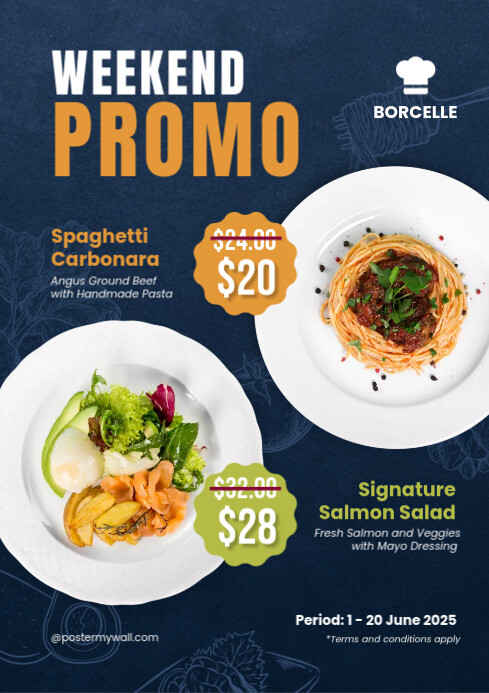 food restaurant template | PosterMyWall