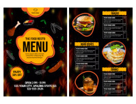 Restaurant Menu Ads Flyer Template | PosterMyWall