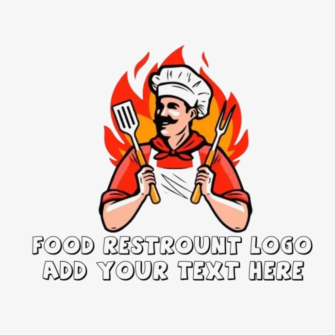 food restrount logo Template | PosterMyWall