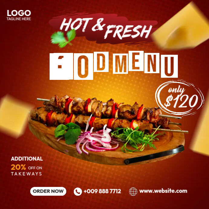 Food Sale Menu Template | PosterMyWall