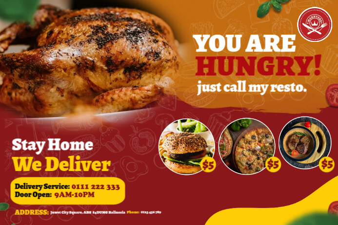 Food Sale Menu Template | PosterMyWall