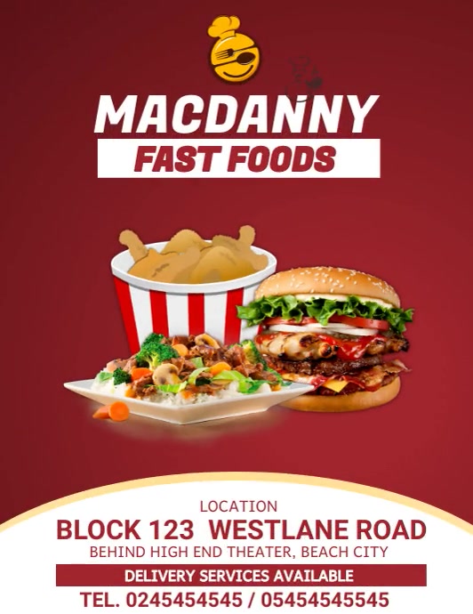 Copy of Food service | PosterMyWall
