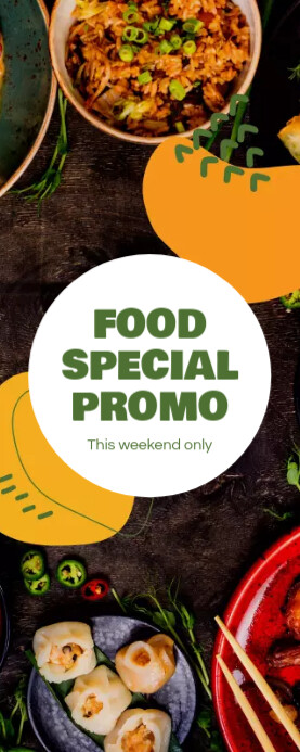 Food Special Promo Roll Banner Template | PosterMyWall