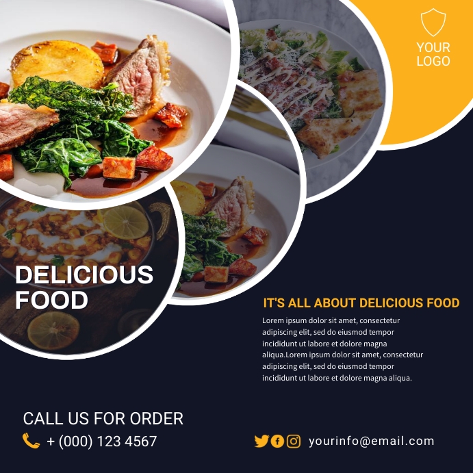 FOOD SQUARE TEMPLATE.C | PosterMyWall