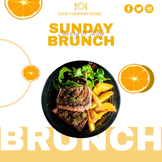 FOOD SQUARE TEMPLATE.R | PosterMyWall