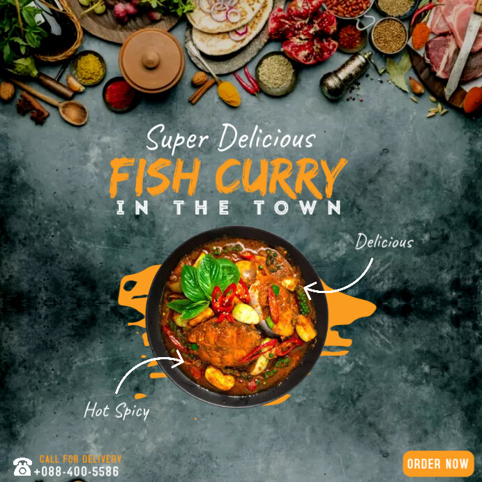 FOOD SQUARE.E Template | PosterMyWall