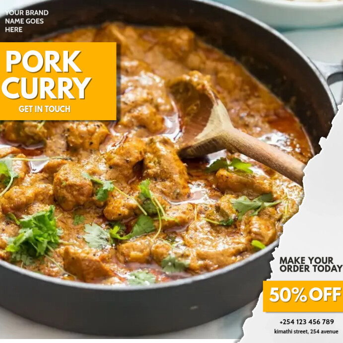 FOOD SQUARE.E Template | PosterMyWall