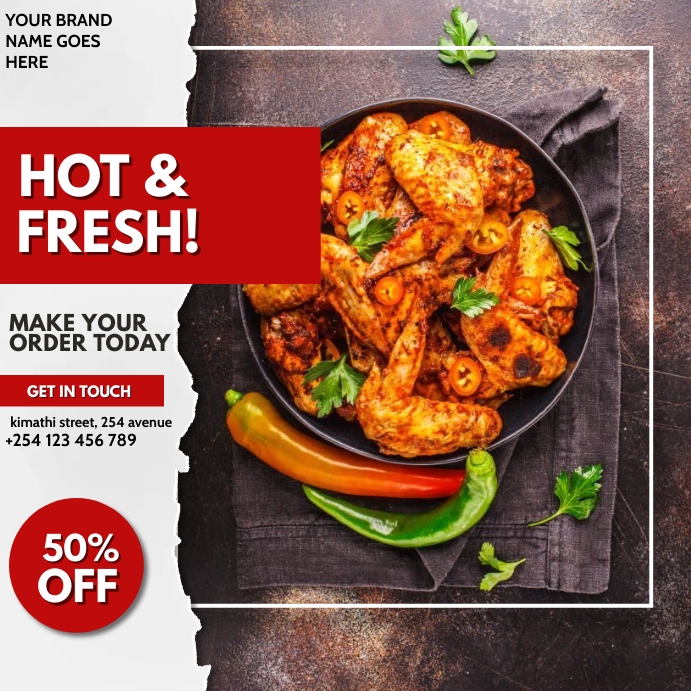 FOOD SQUARE.E Template | PosterMyWall