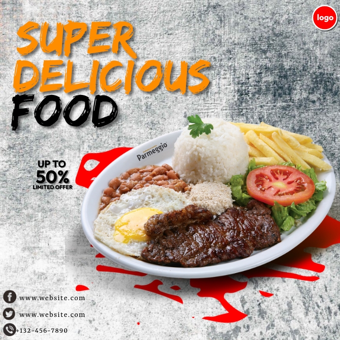 FOOD SQUARE.E Template | PosterMyWall