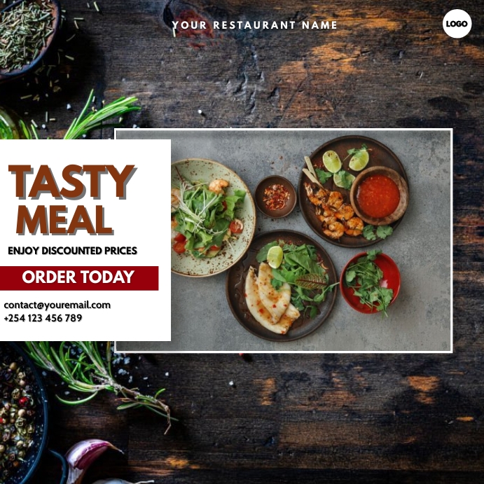 FOOD SQUARE.E Template | PosterMyWall