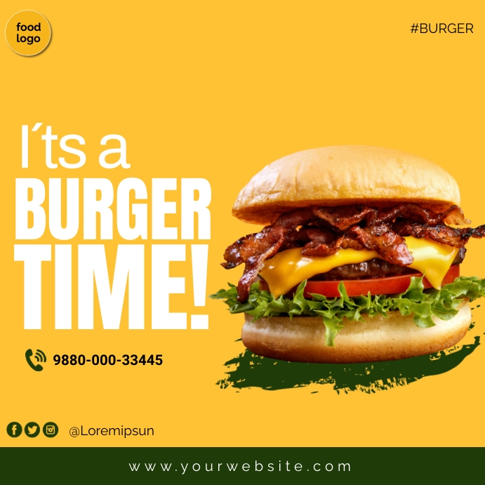 FOOD SQUARE.E Template | PosterMyWall