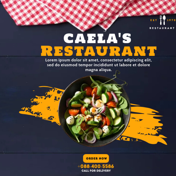 FOOD SQUARE.E Template | PosterMyWall