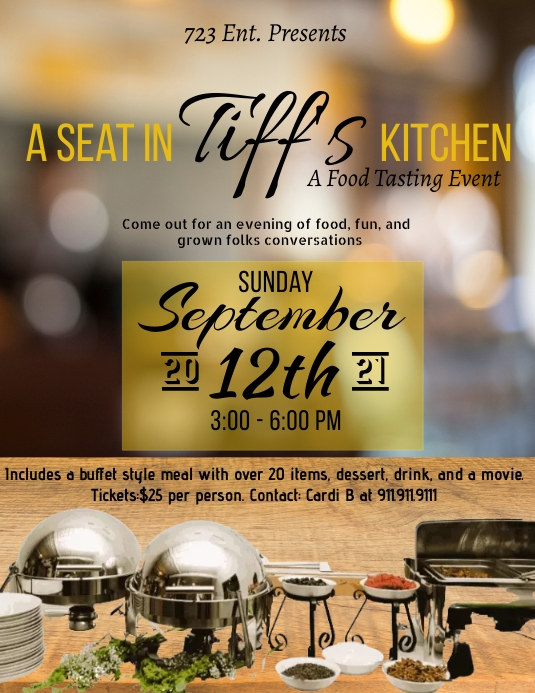 Food Tasting Template | PosterMyWall