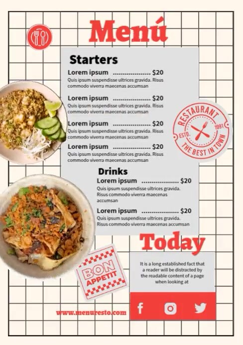 Food Template | PosterMyWall