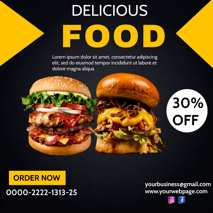 Copy of Food Template | PosterMyWall