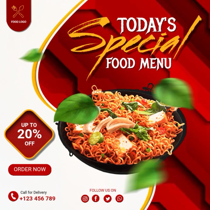 Food Template | PosterMyWall