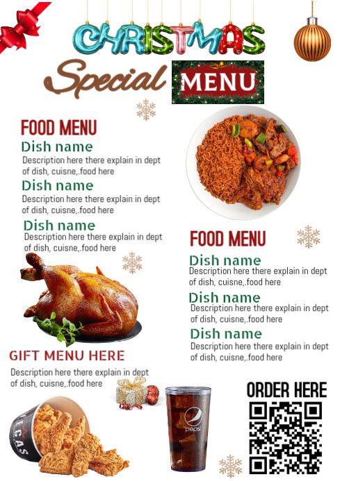 Food template | PosterMyWall