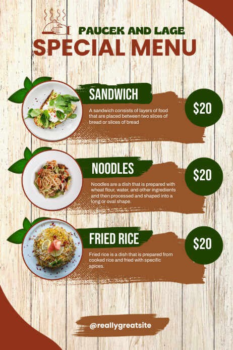 food template | PosterMyWall