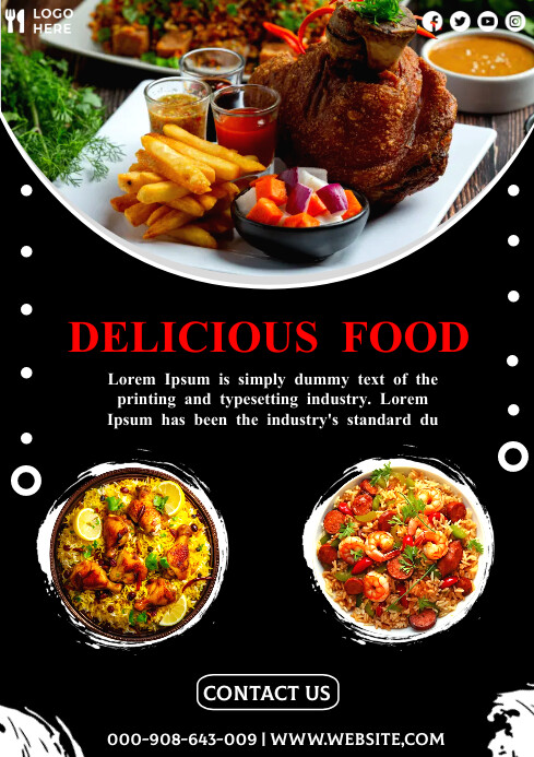 Food template | PosterMyWall