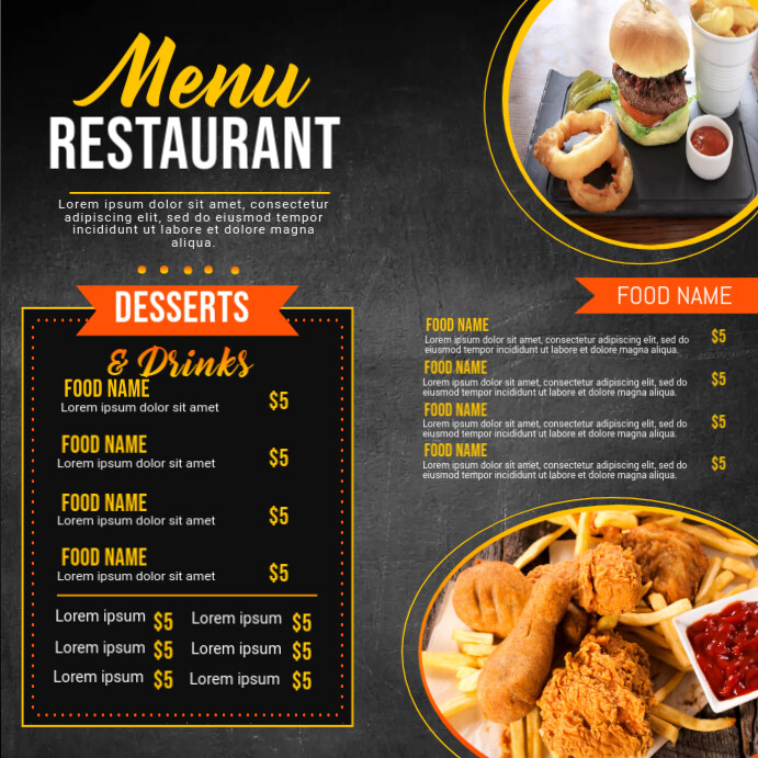 FOOD TEMPLATE | PosterMyWall