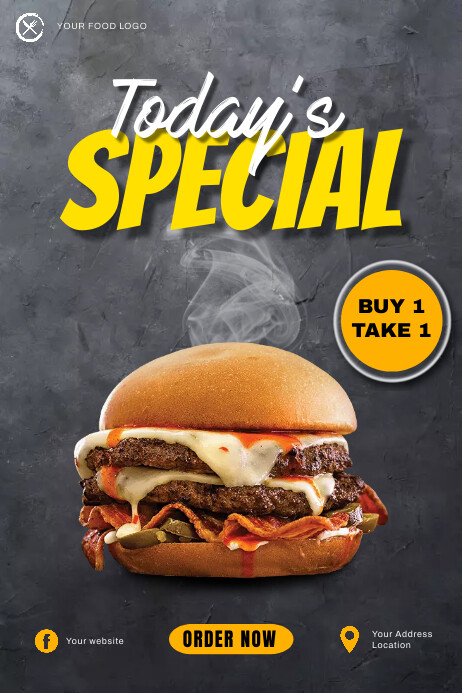 food template Modelo | PosterMyWall