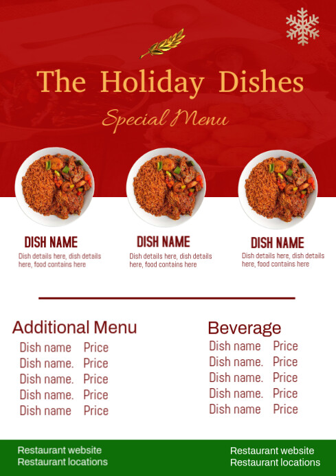 Food template | PosterMyWall